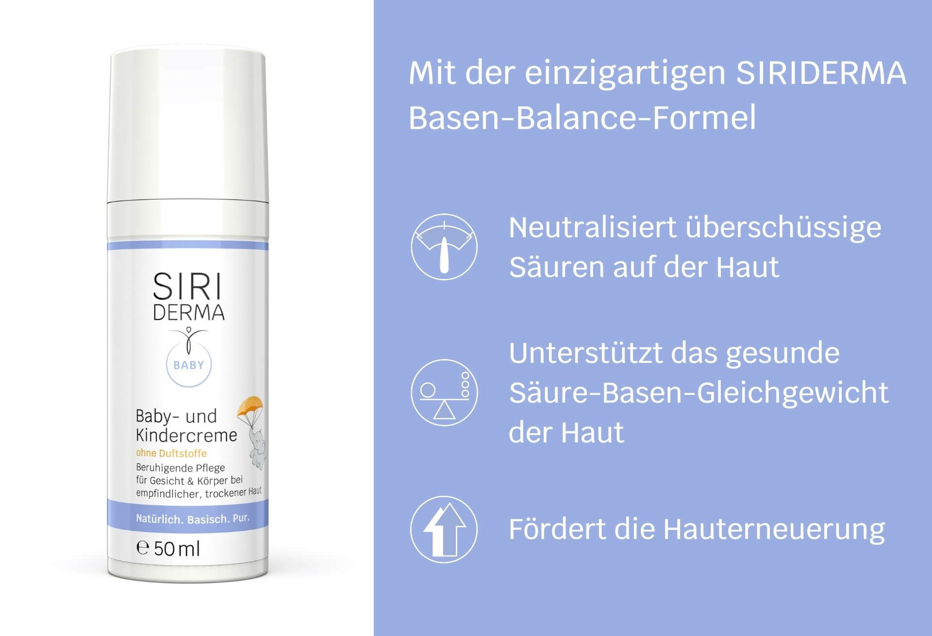 Baby- und Kindercreme: Neurodermitis Babycreme I SIRIDERMA