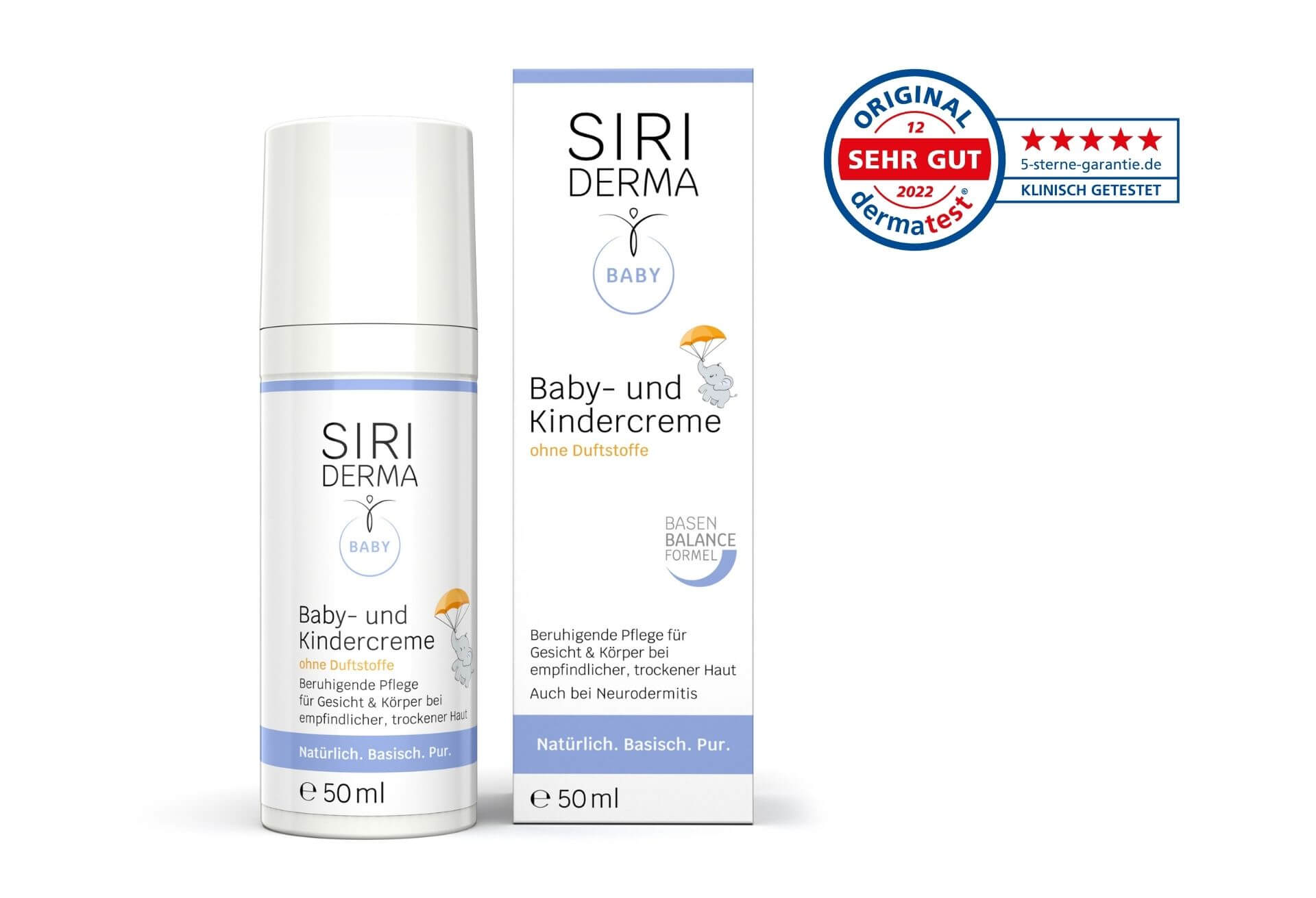 Baby- und Kindercreme: Neurodermitis Babycreme I SIRIDERMA